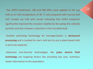 Plant-Based Milk Alternatives | PPTX