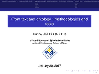 from text and ontology : methodologies and tools - Text2Onto | PPT