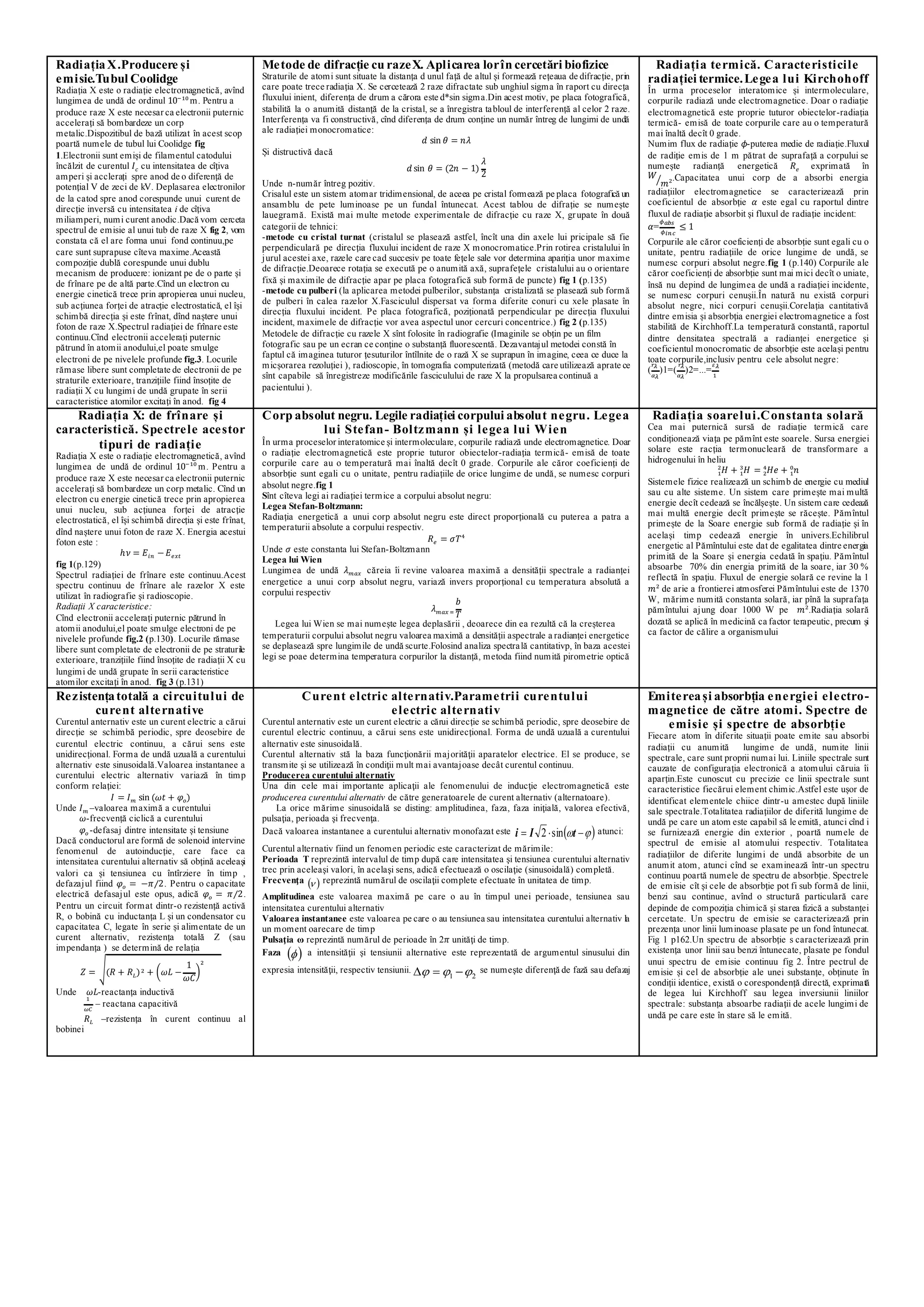 Radiația x | DOCX