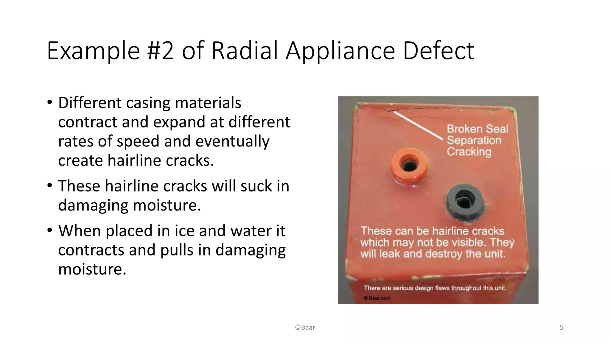 Radial Appliances Design Failures | PPT