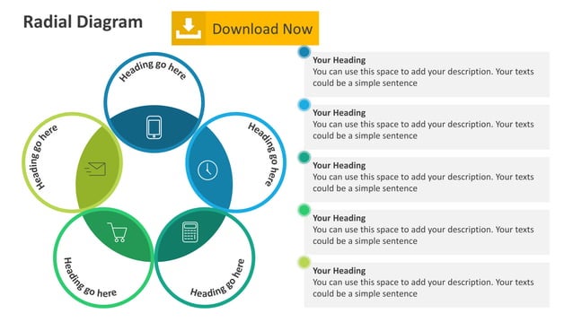 Radial Diagram Editable PPT | PPT