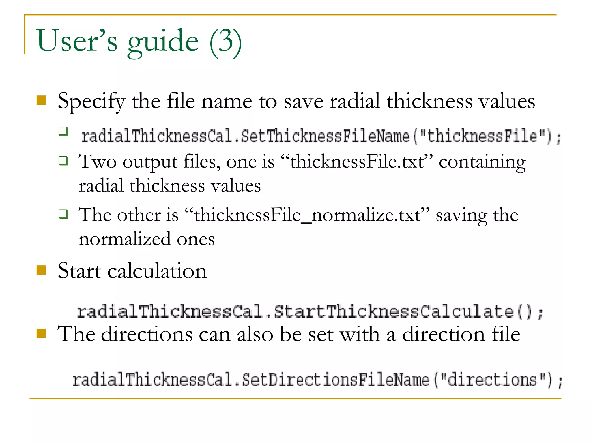 Radial Thickness Calculation and Visualization for Volumetric Layers ...