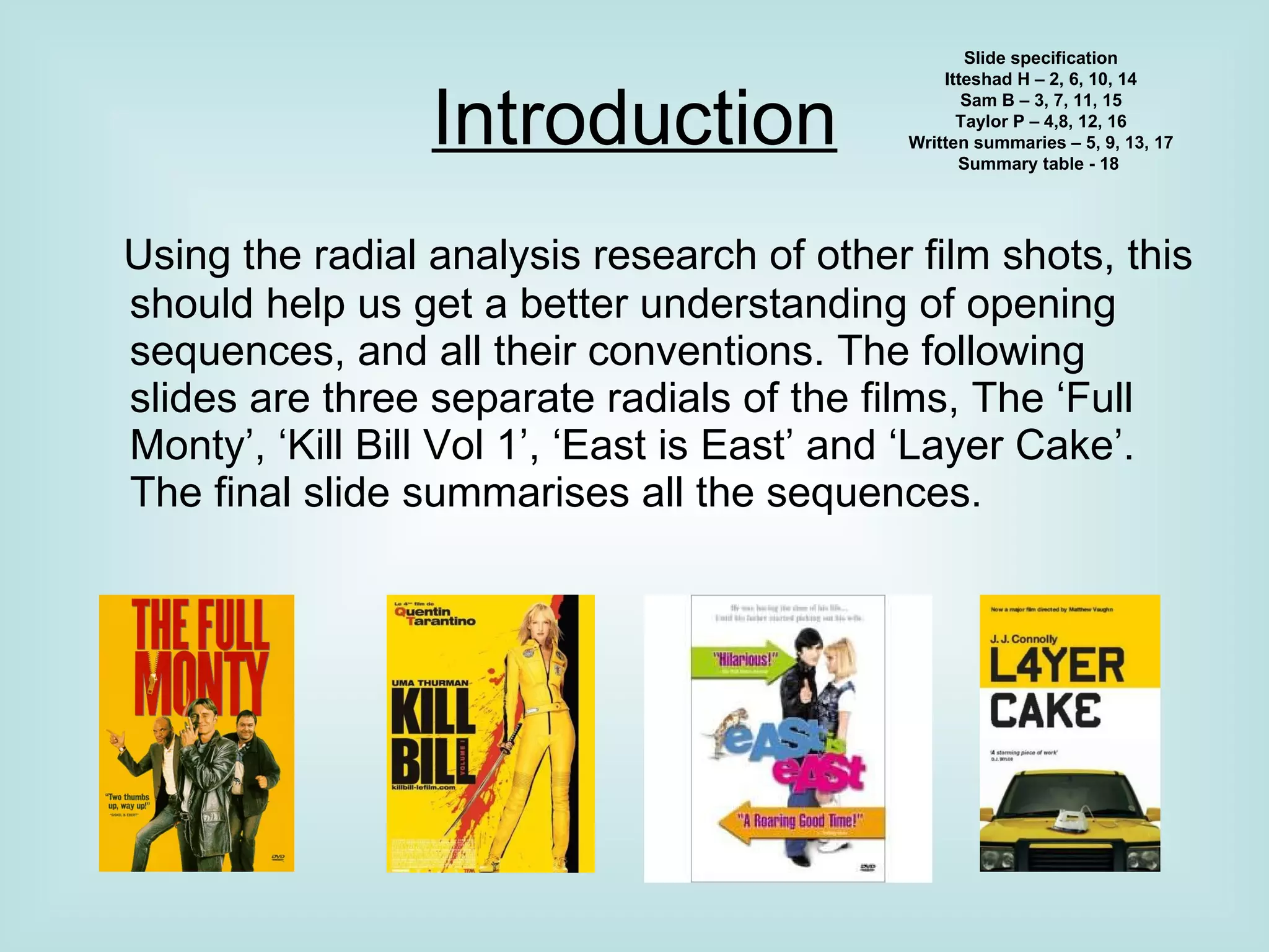 Radial Analysis of Opening Sequences | PPT