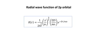 Radial and angular nodes and their significance | PPTX