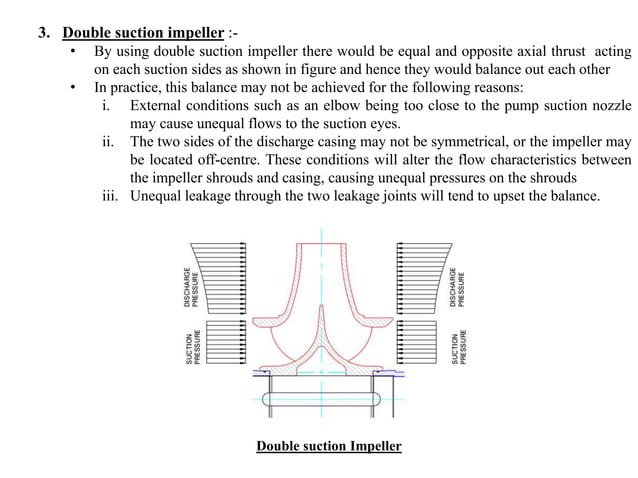 Radial and axial thrust in centrifugal pump and Methods use to balance ...