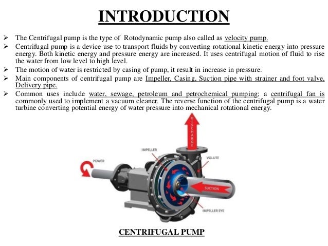 Radial And Axial Thrust In Centrifugal Pump And Methods Use To Balanc