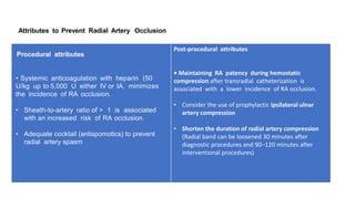 Radial artery access ,complications and magement | PPTX