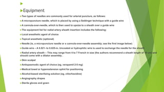 Radial artery access[1] | PPTX