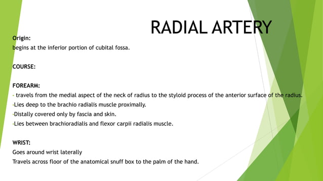 Radial artery access[1] | PPTX
