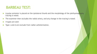 Radial artery access[1] | PPTX