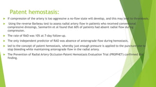 Radial artery access[1] | PPTX