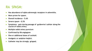 Radial artery access[1] | PPTX