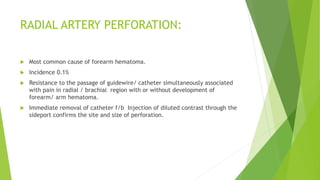 Radial artery access[1] | PPTX