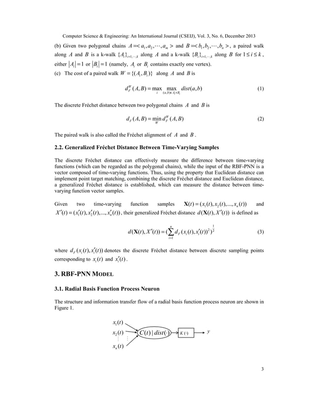 RADIAL BASIS FUNCTION PROCESS NEURAL NETWORK TRAINING BASED ON GENERALIZED FRÉCHET DISTANCE AND ...
