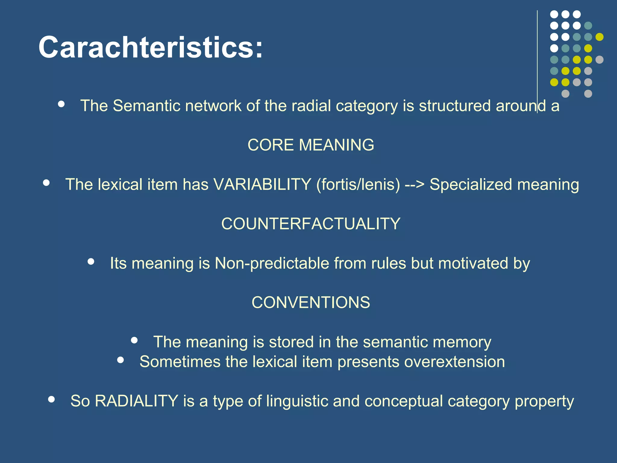Radial categories franklin delacruz | PPT