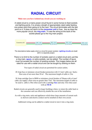Radial circuit | PDF
