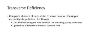 Radial club hand (Radial Dysplasia) | PPTX
