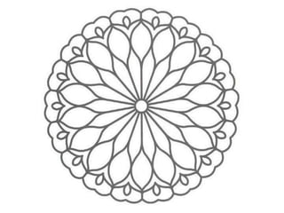 Radial Balance Flower Drawing