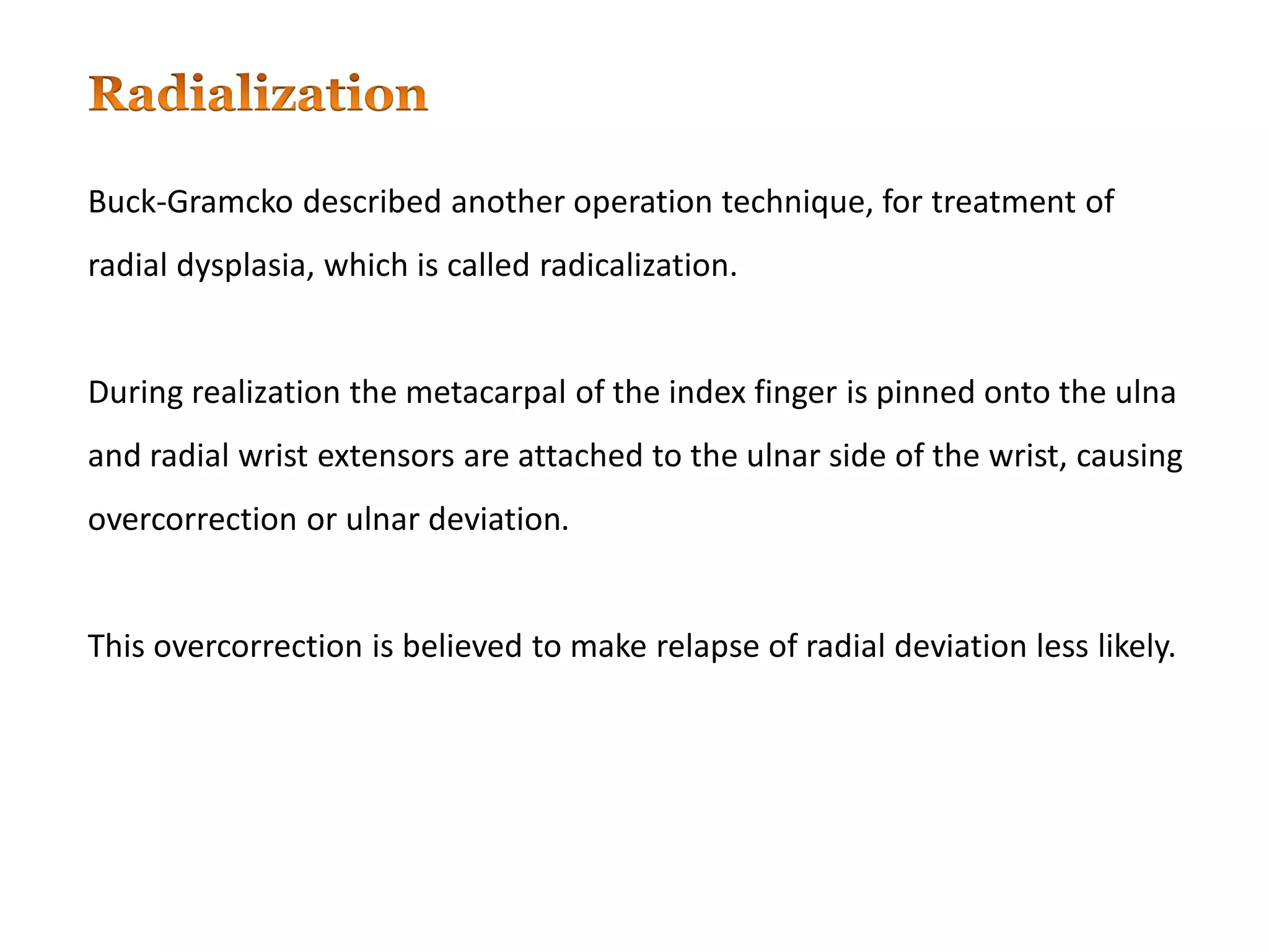 Radial Dysplasia By Kids Orthopedic | PPT