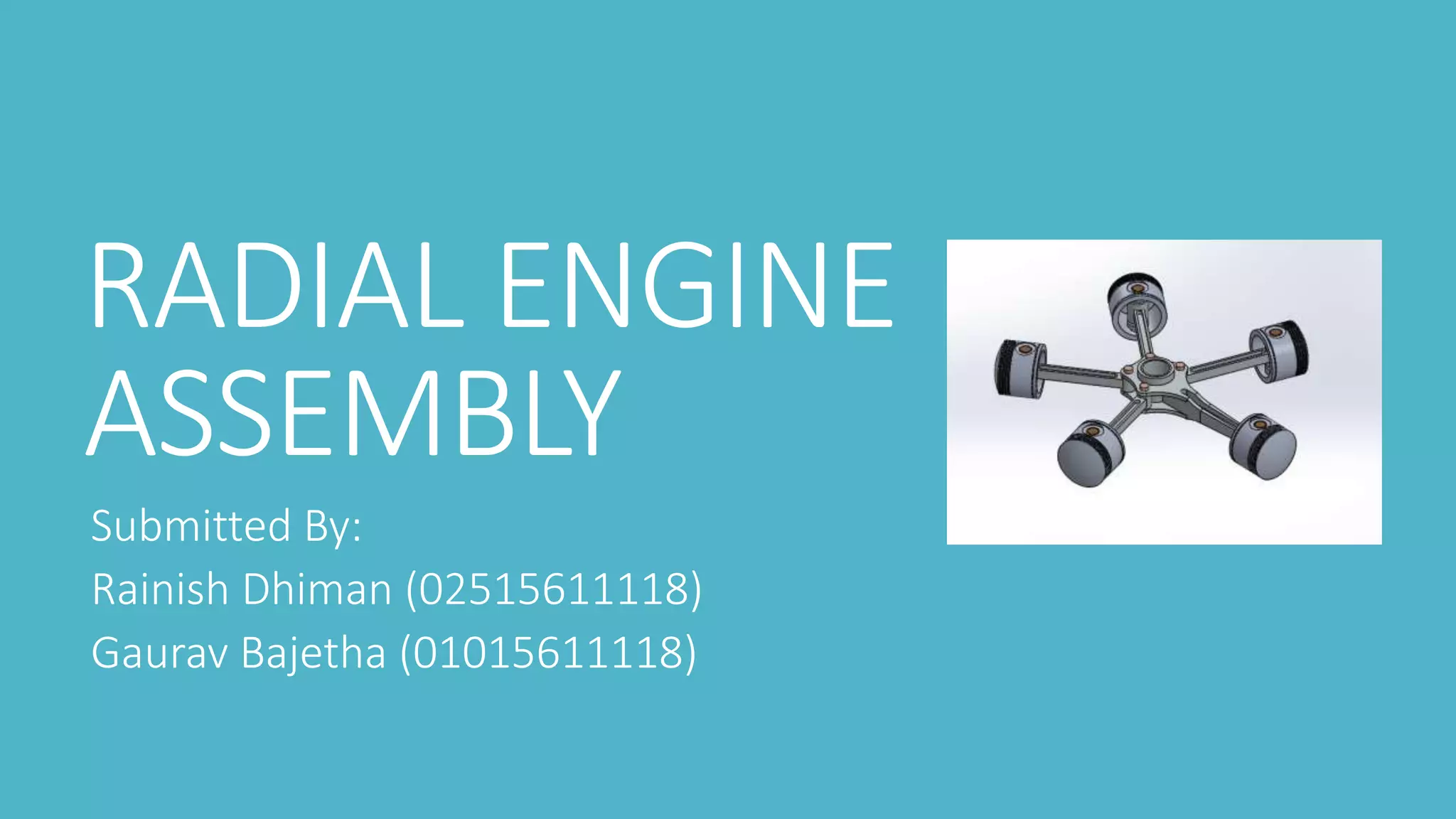 Radial engine assembly | PPTX