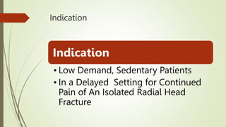 Radial Head Excision technique Operation .pptx