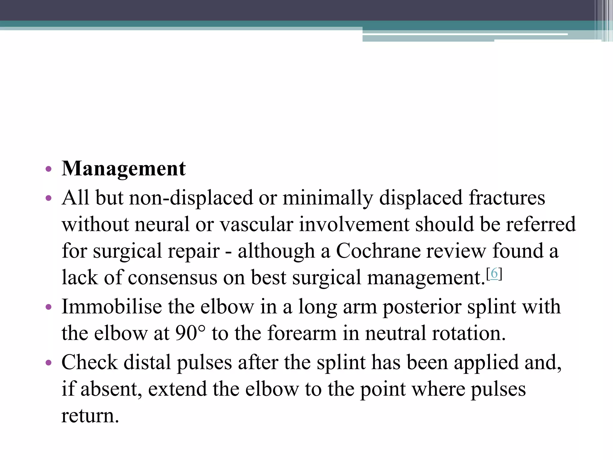 Radial head and neck fractures | PPTX