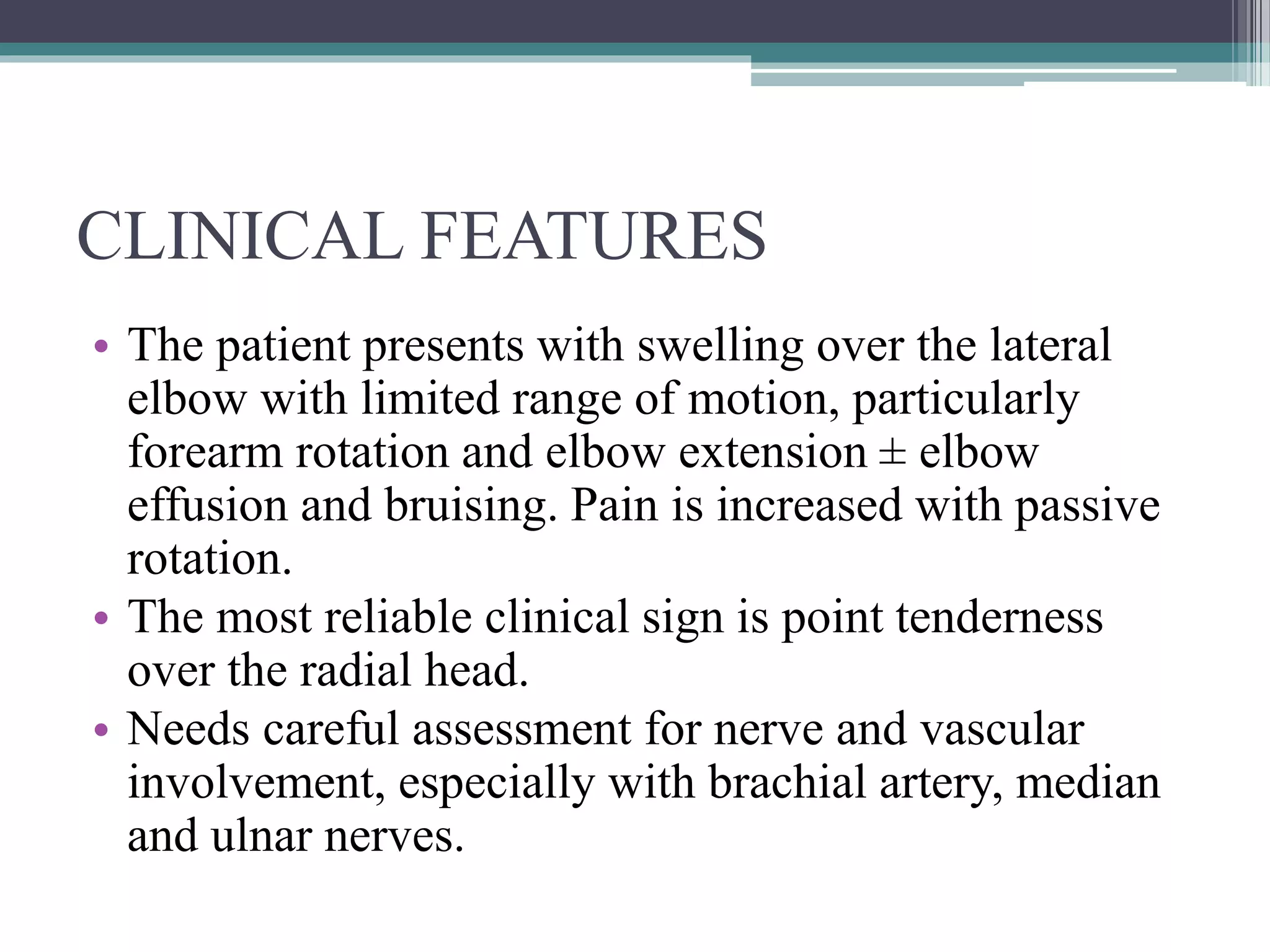 Radial head and neck fractures | PPTX