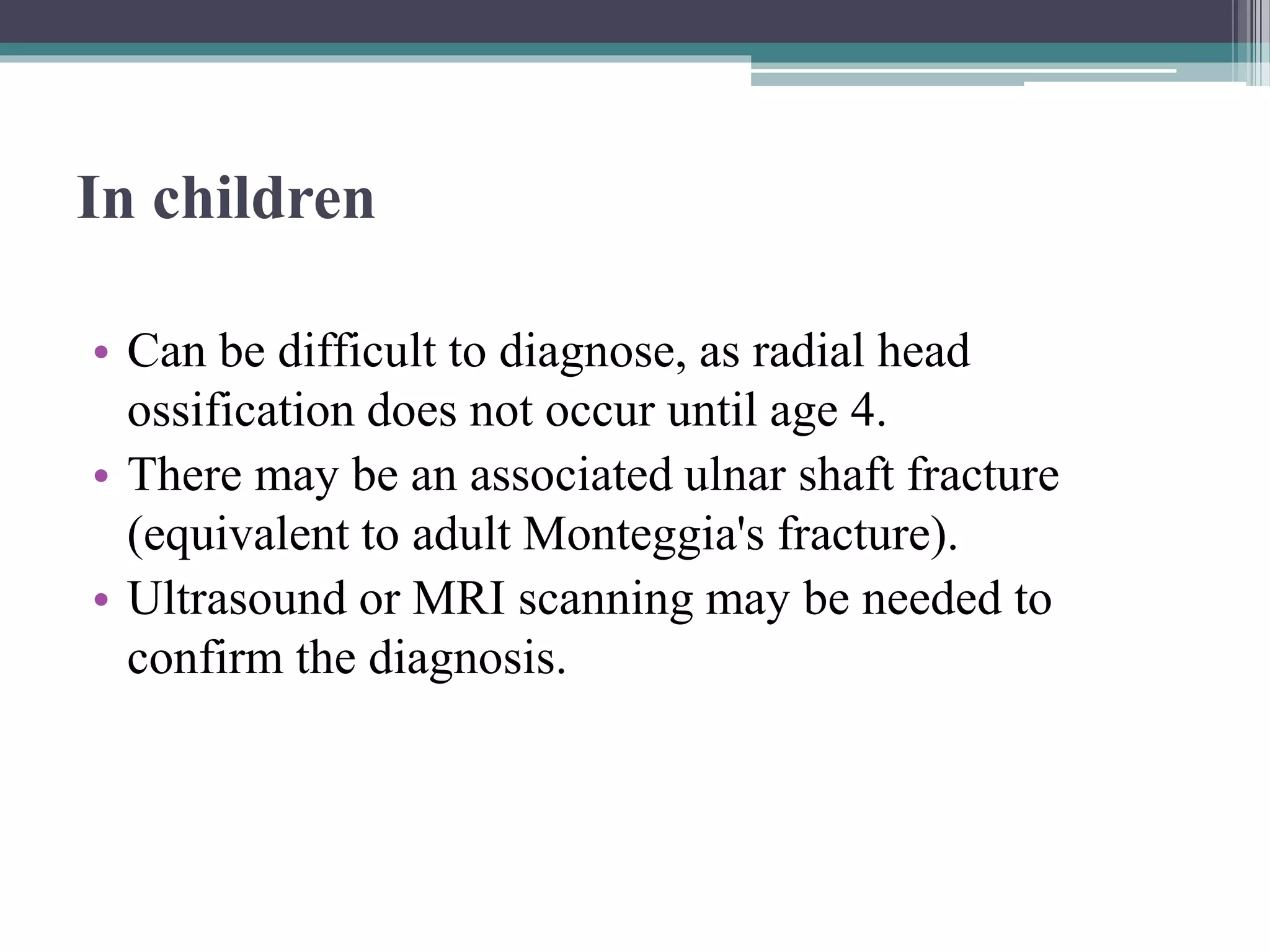 Radial head and neck fractures | PPTX