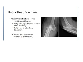RADIAL HEAD AND NECK FRACTURE IN EMERGENCY | PPTX