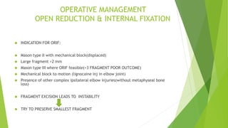 Radial head fracture | PPTX