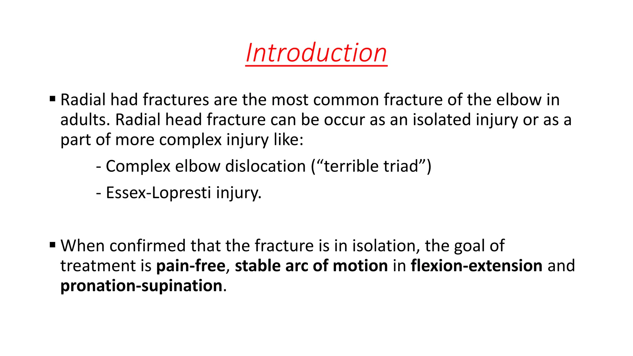 Radial Head Fracture Ppt