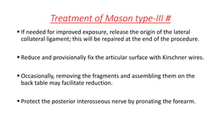 Radial head fracture | PPTX