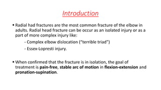 Radial head fracture | PPTX
