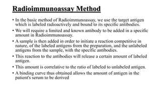 Radio Immuno assay | PPTX