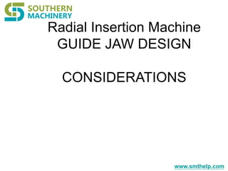 One key point to consider Radial machine spare parts design and ...