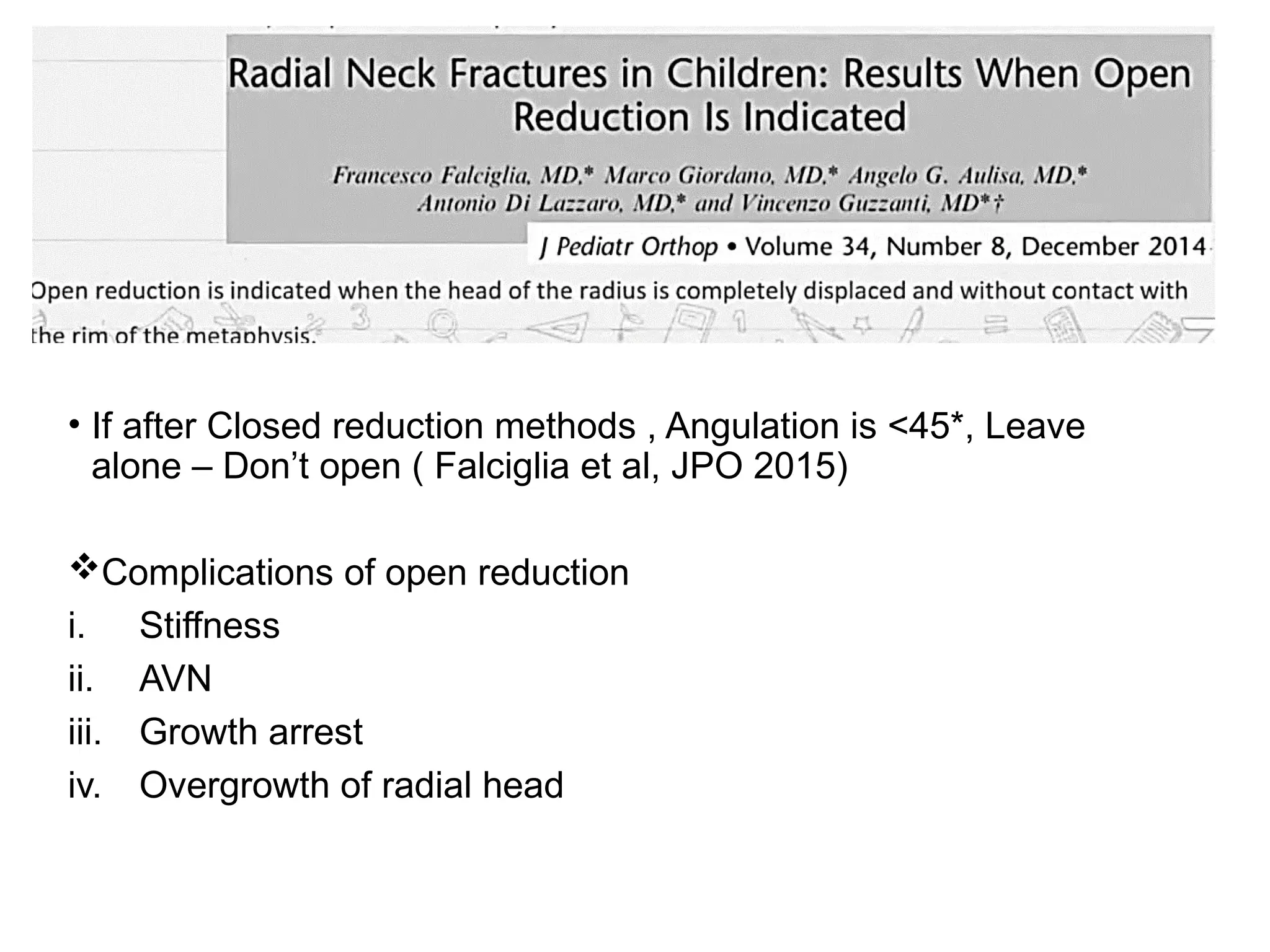 Radial neck fractures in childrens..pptx