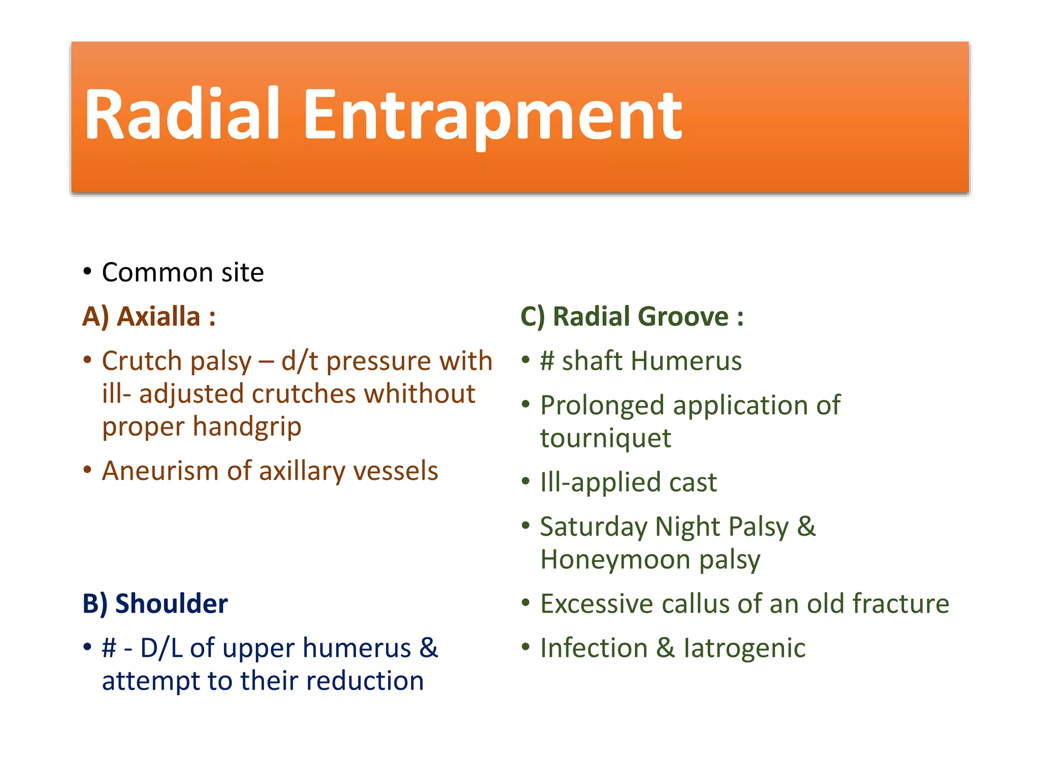 Radial nerve entrapment | PPTX