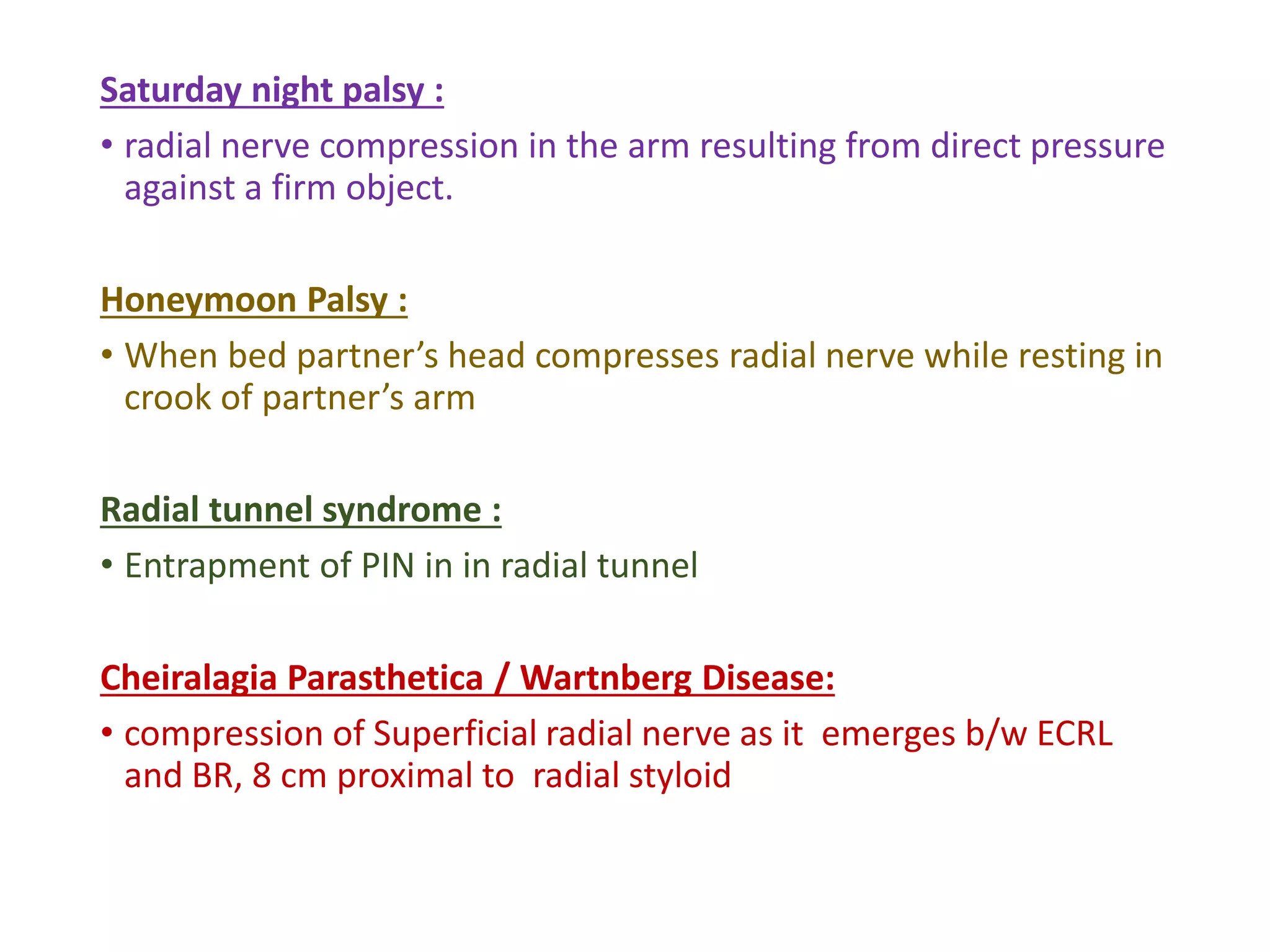 Radial nerve entrapment | PPTX