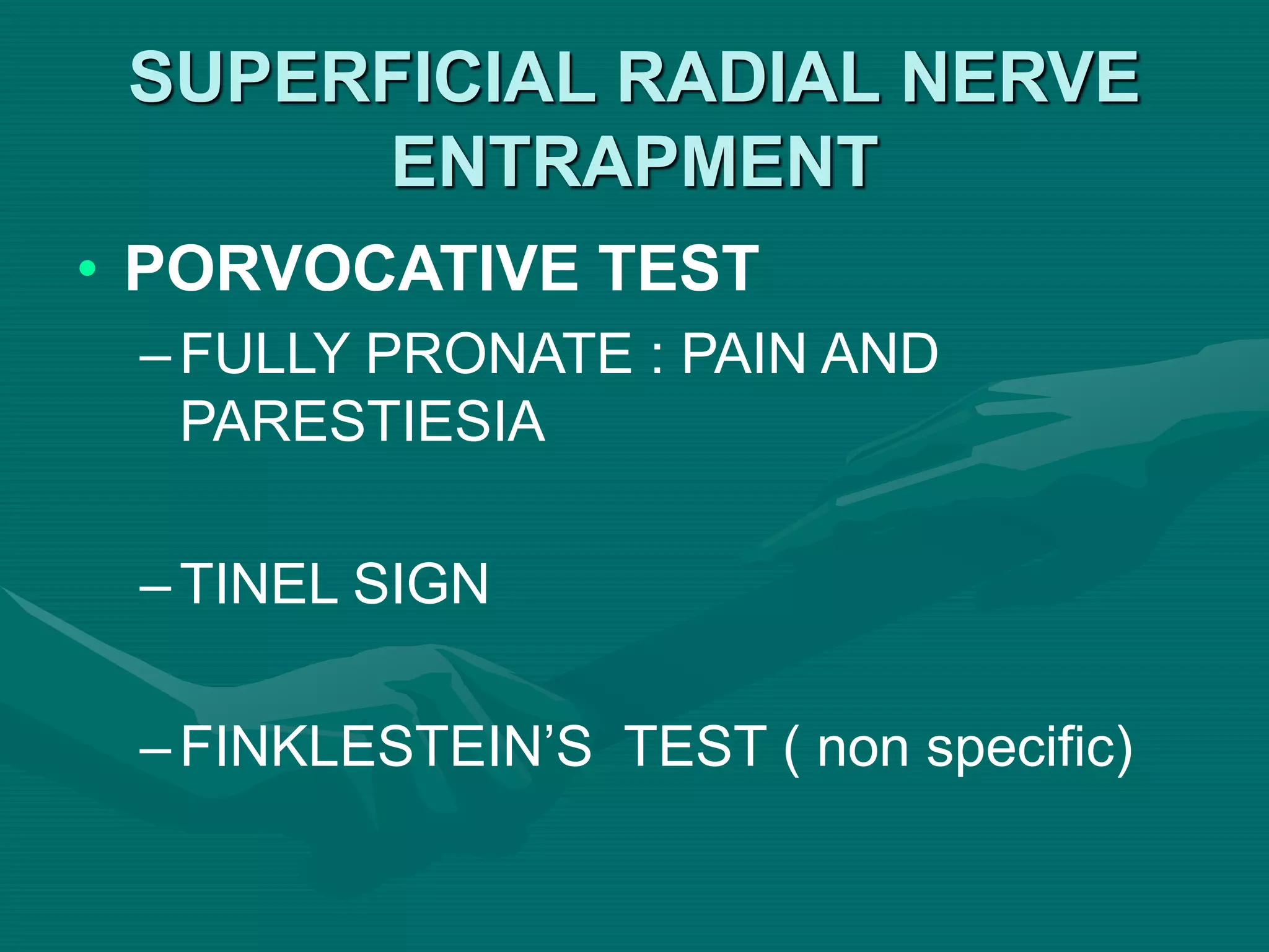 Radial nerve entrapment | PPT