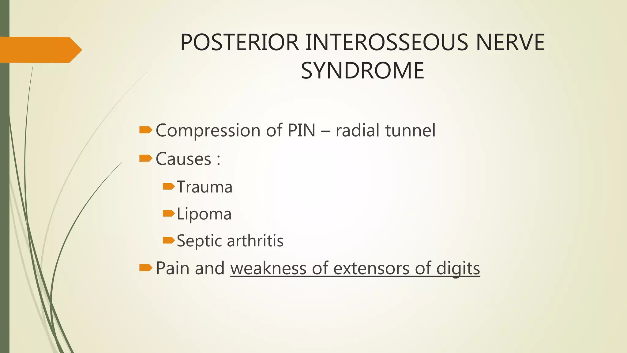 Radial nerve injury | PPTX