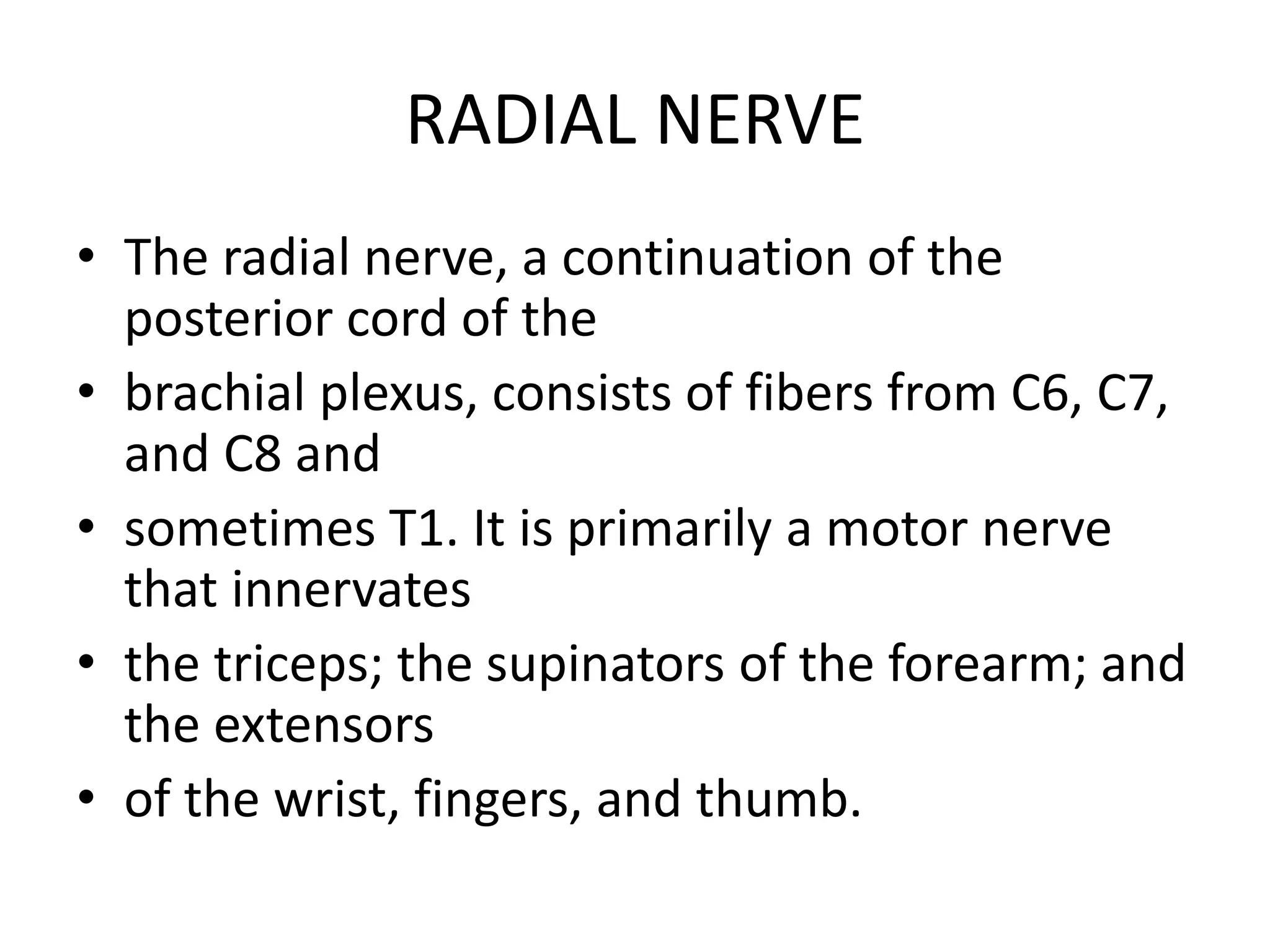 RADIAL NERVE INJURY AND ITS MANAGEMENT.pptx