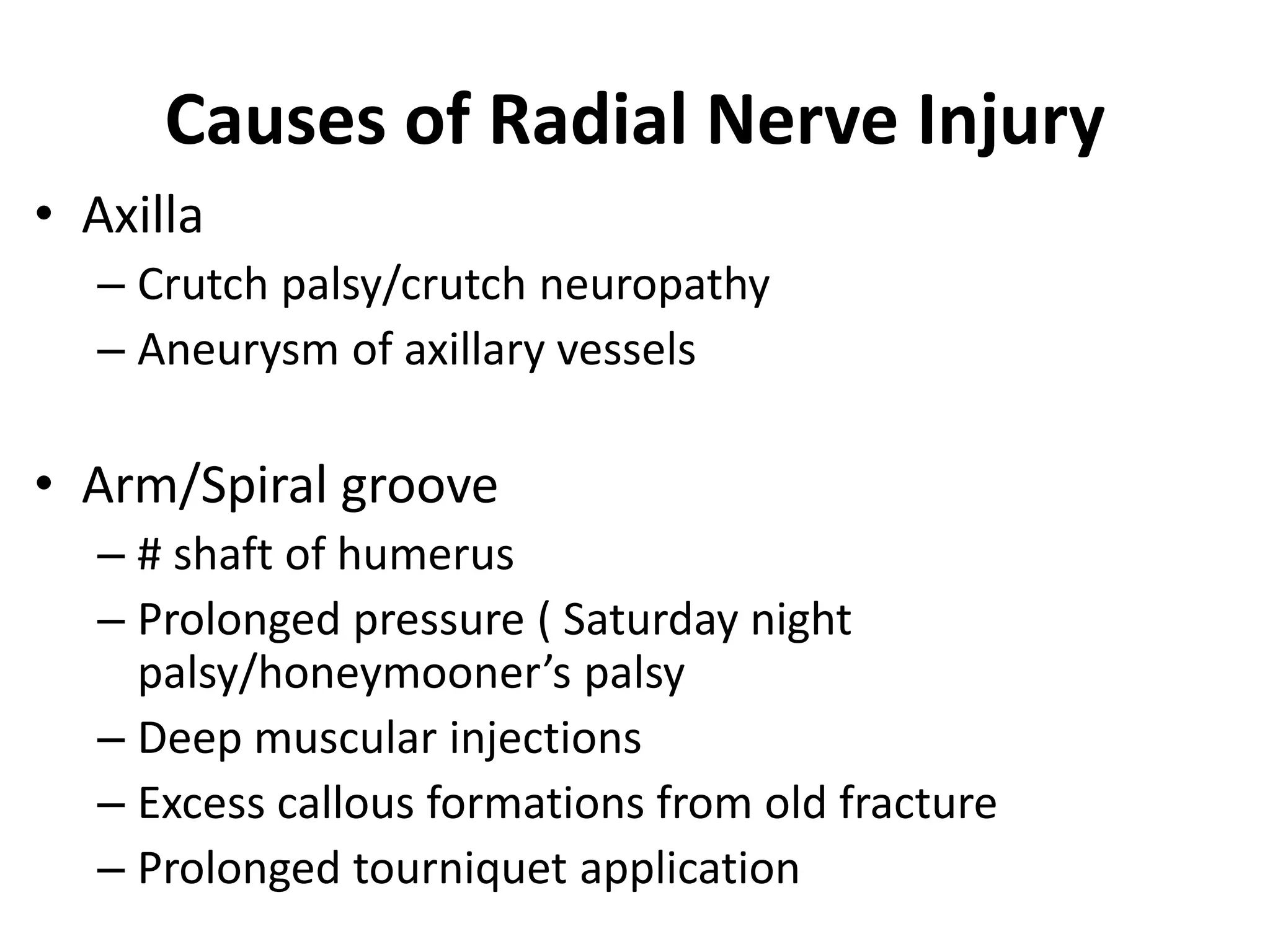 Radial Nerve palsy, Anatomy, Diagnosis and Management.pptx