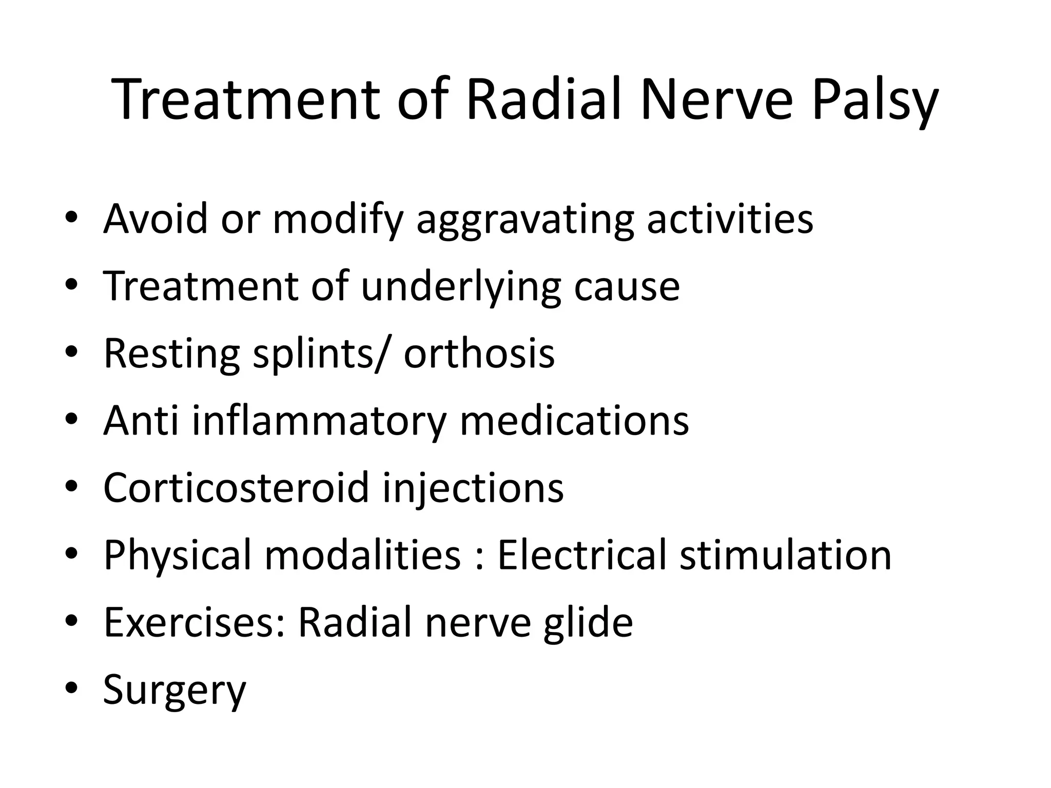 Radial Nerve palsy, Anatomy, Diagnosis and Management.pptx