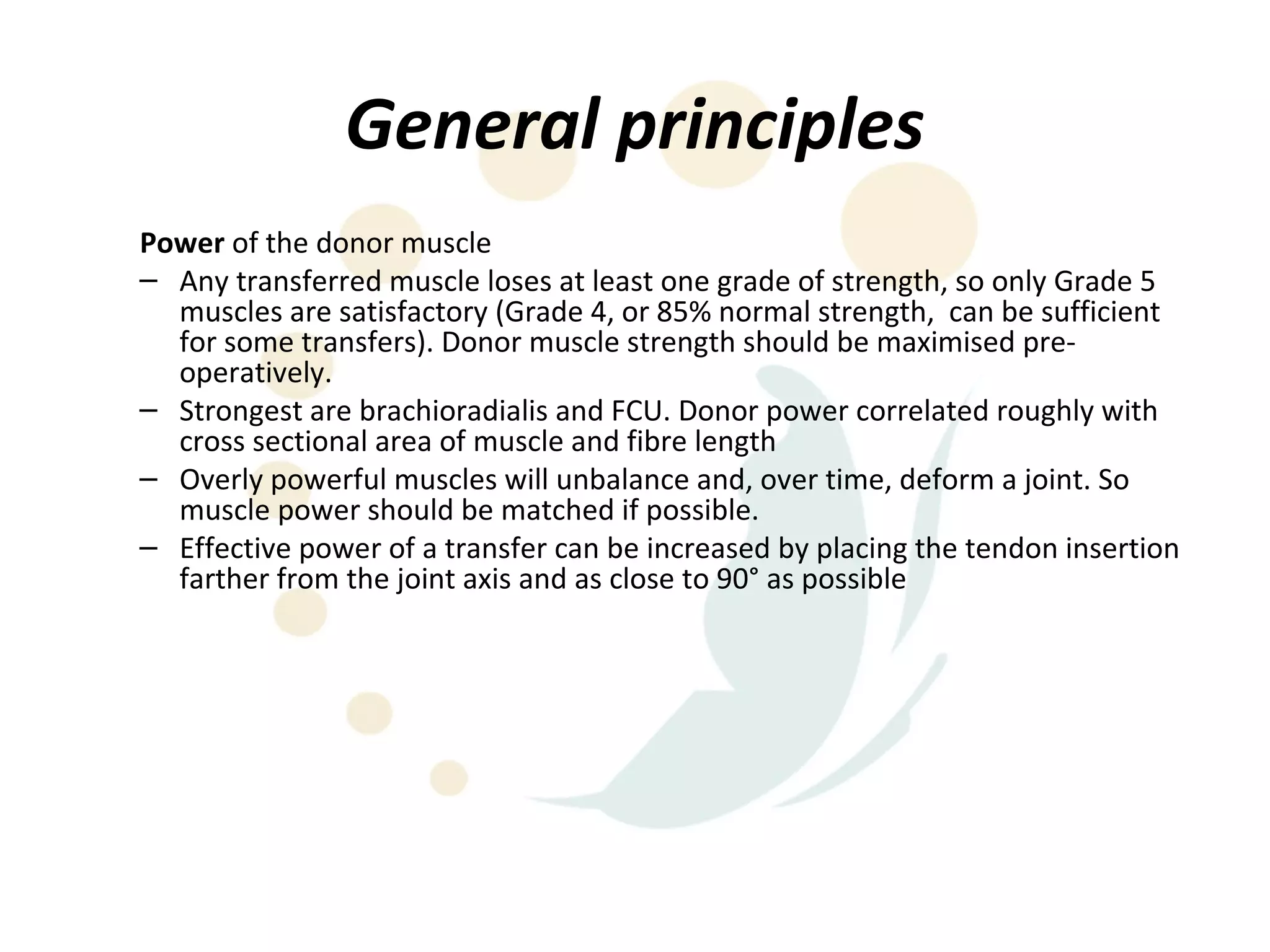 Radial nerve palsy tendon transfersw | PPT