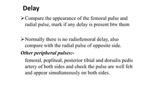 Clinical examination of Radial pulse by Pandian M, Tutor, Dept of ...