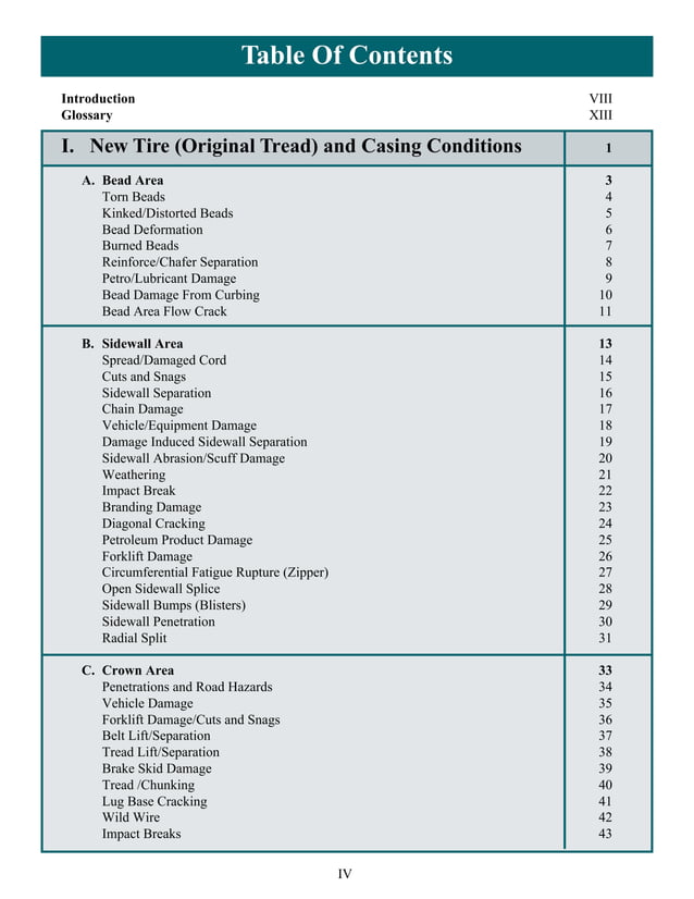Radial tire conditions_analysis_guide / Guia de Analisis de Condiciones ...