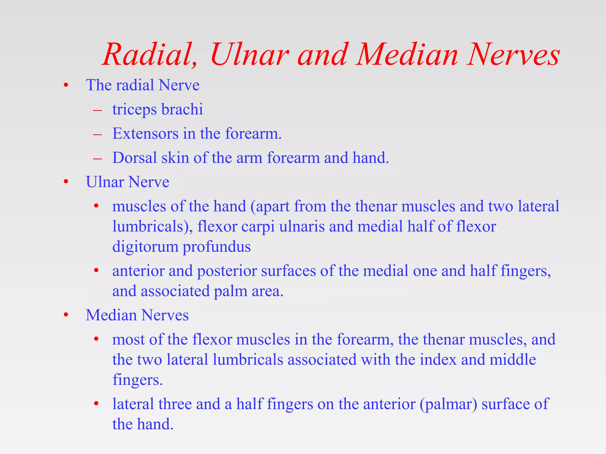 Radial, ulnar, median nerve injury.pptx