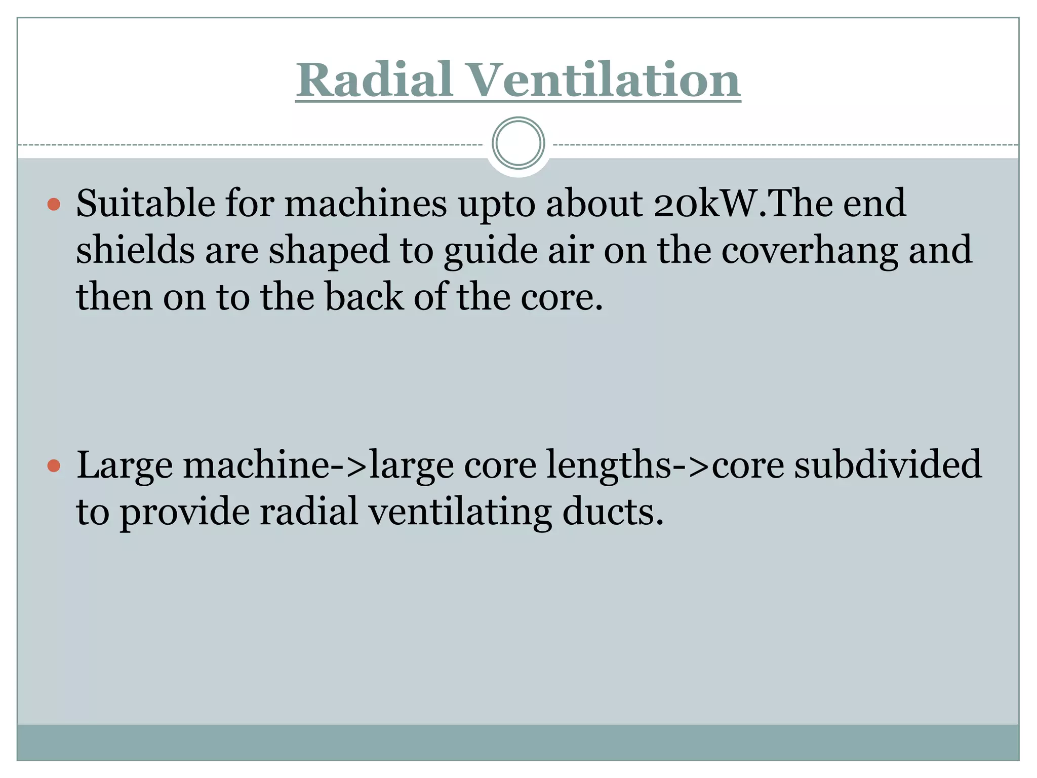 Radial vs Axial ventilation | PPTX