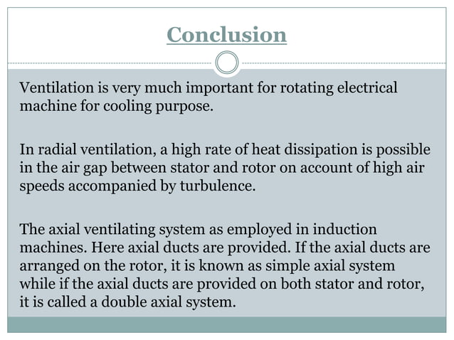 Radial vs Axial ventilation | PPT
