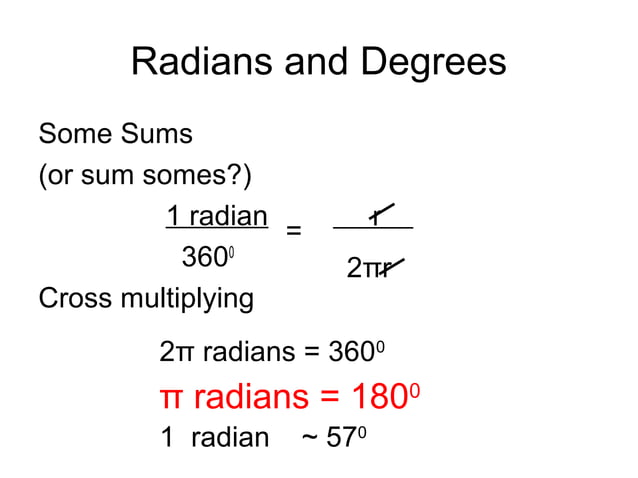 Radian measure | PPT | Physics | Science